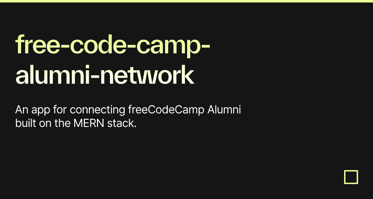 free-code-camp-alumni-network - Codesandbox