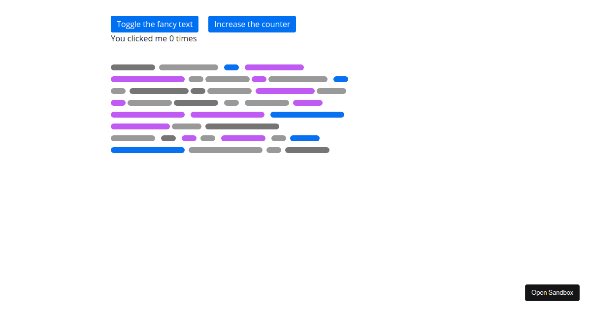 useEffect talk - start - Codesandbox