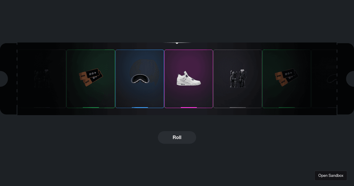 Roulette Packdraw - Codesandbox
