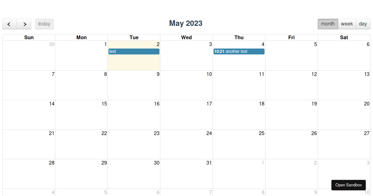 Vue Fullcalendar Scheduler Example Codesandbox