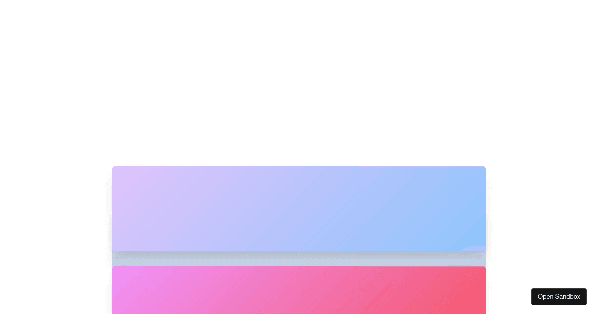 Spring List Reordering Codesandbox