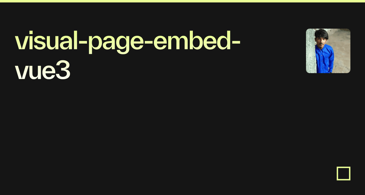 visual-page-embed-vue3 - Codesandbox visual-page-embed-vue3 - Codesandbox