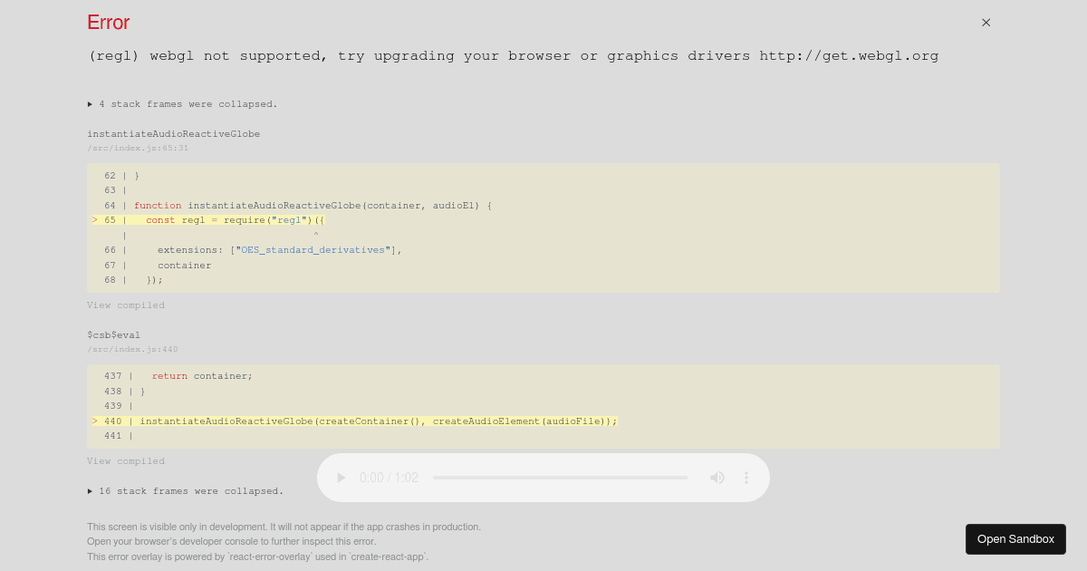 ReGL Spiral AudioFile (forked) - Codesandbox
