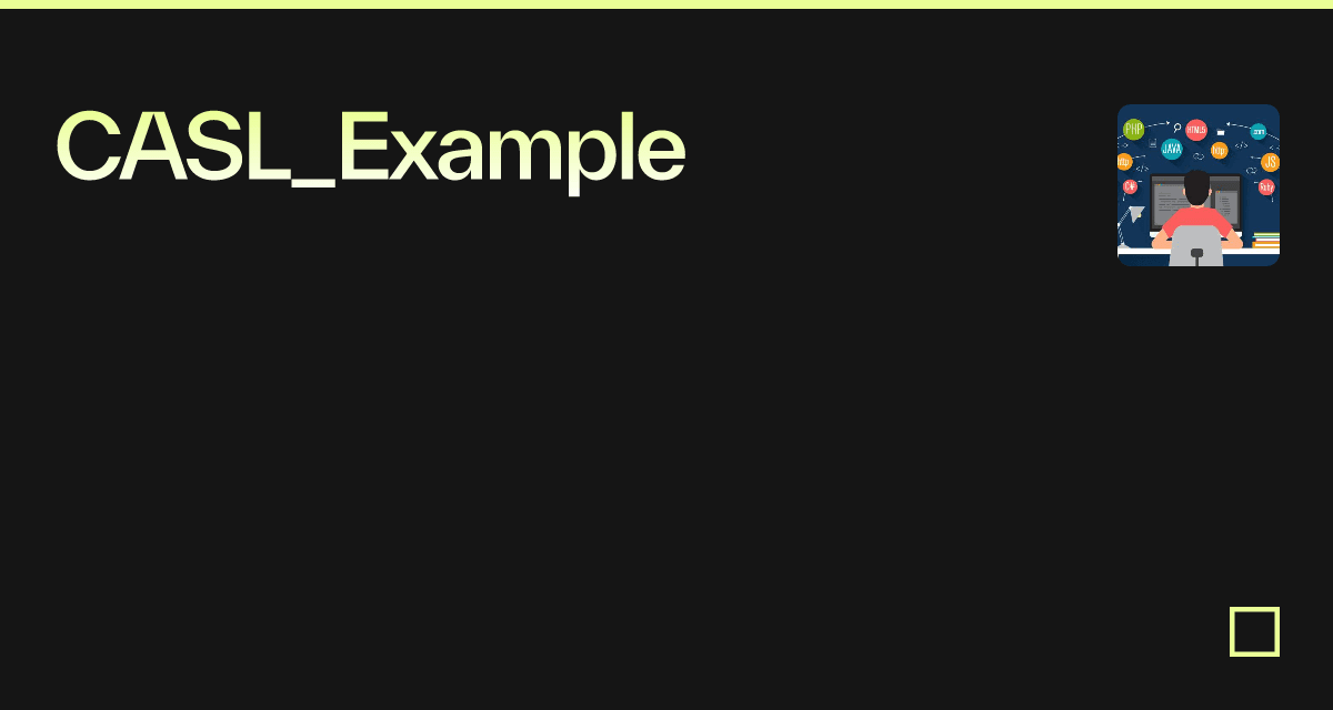 CASL_Example - Codesandbox