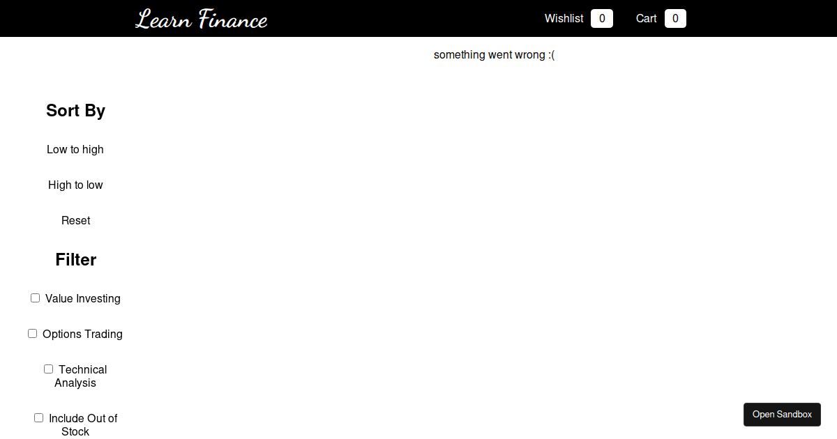 ecommerce - Codesandbox