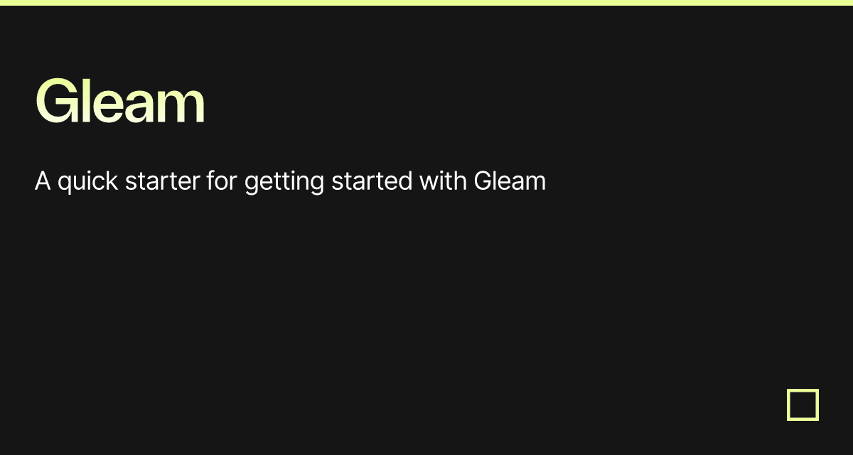 Gleam - Codesandbox