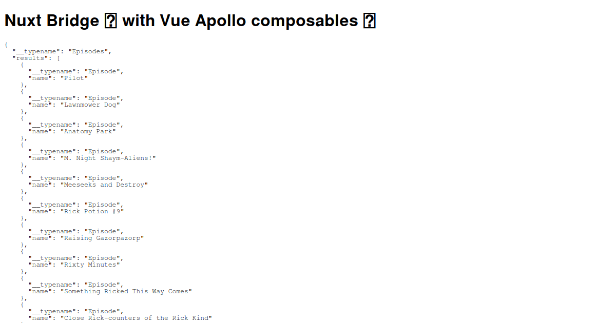 Nuxt Bridge With Vue Apollo Composables Codesandbox