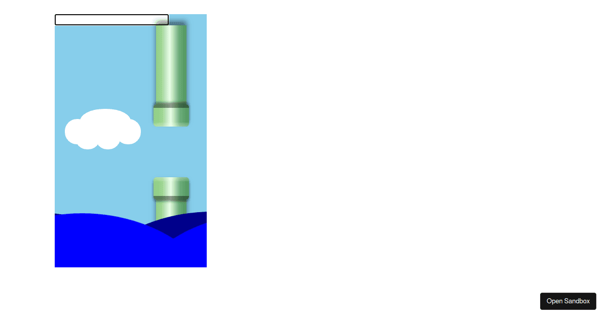Flappy Bird - Control Cloud - Codesandbox