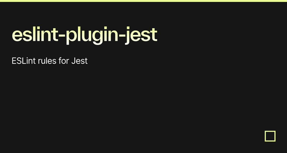 eslint-plugin-jest - Codesandbox