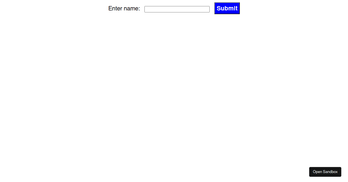 Label Input Button React Codesandbox 