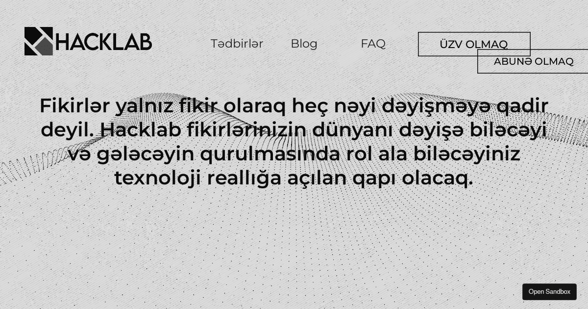 hacklab navbar resp with connect - Codesandbox