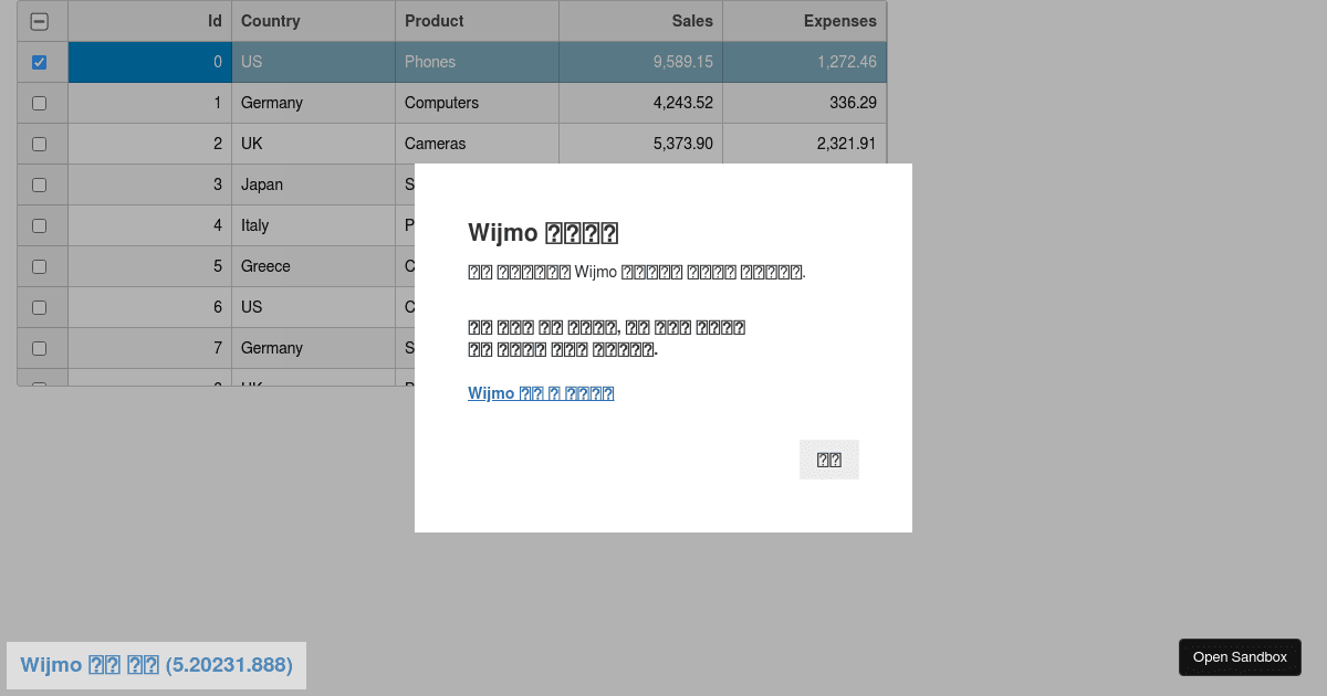 Wijmo Grid Checked Selector Checkbox By Cell Click Codesandbox