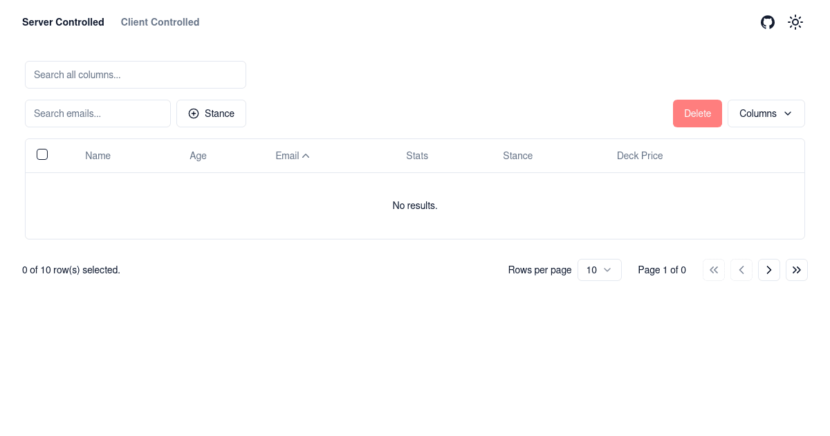 shadcn-table (forked) - Codesandbox