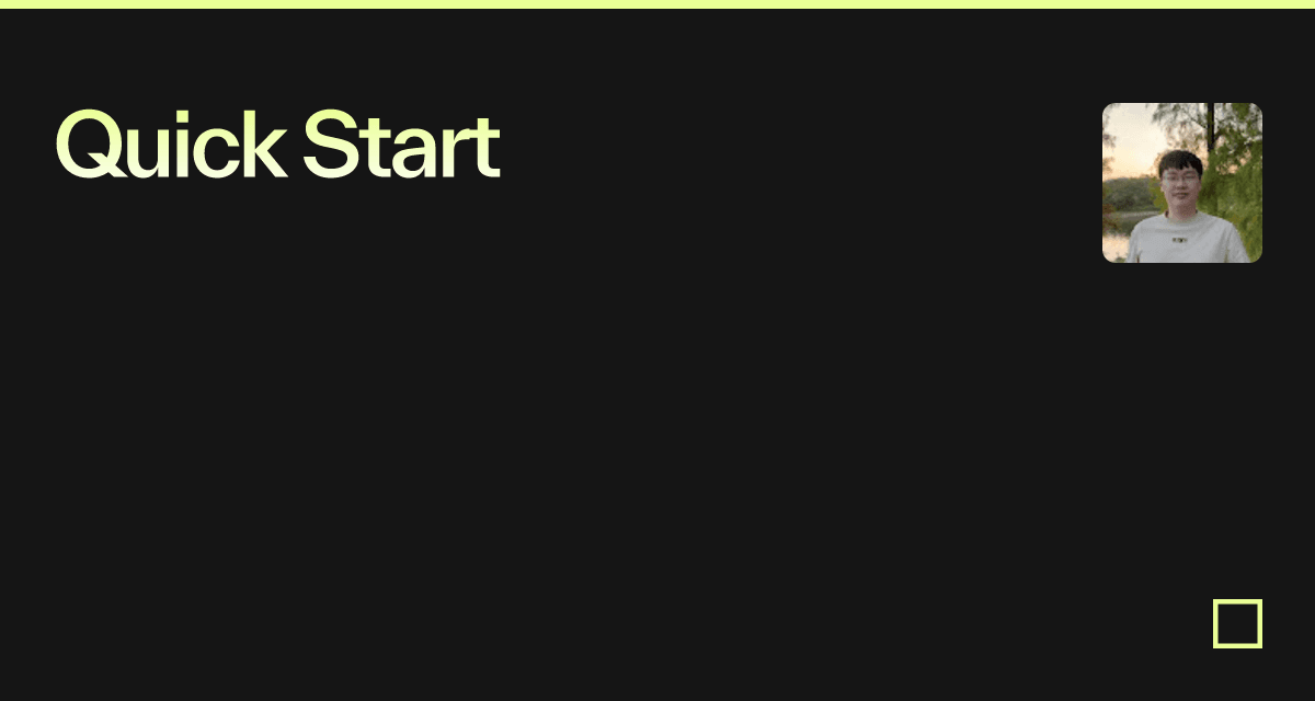 Quick Start - Codesandbox