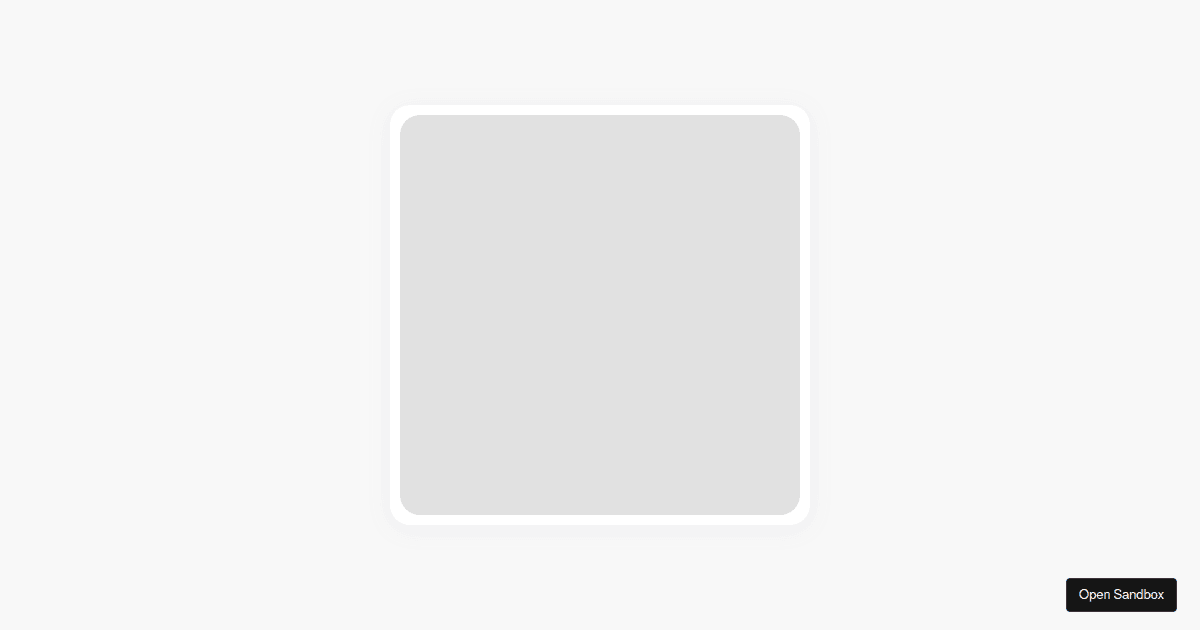 Physics Animation in React: Simple - Codesandbox