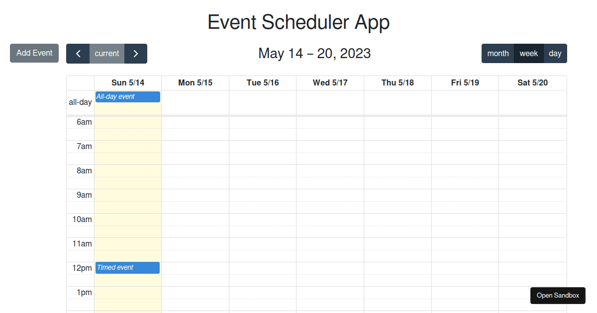 shivam0303/Event-Scheduler-App - Codesandbox