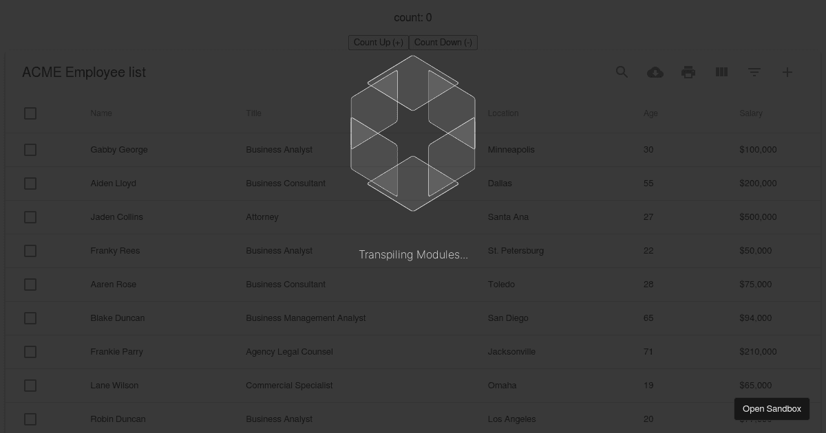 react-cra-demo - Codesandbox
