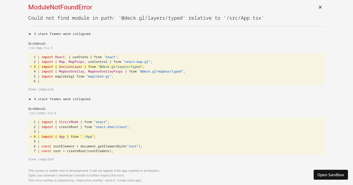React-map-gl + deck.gl - points - Codesandbox