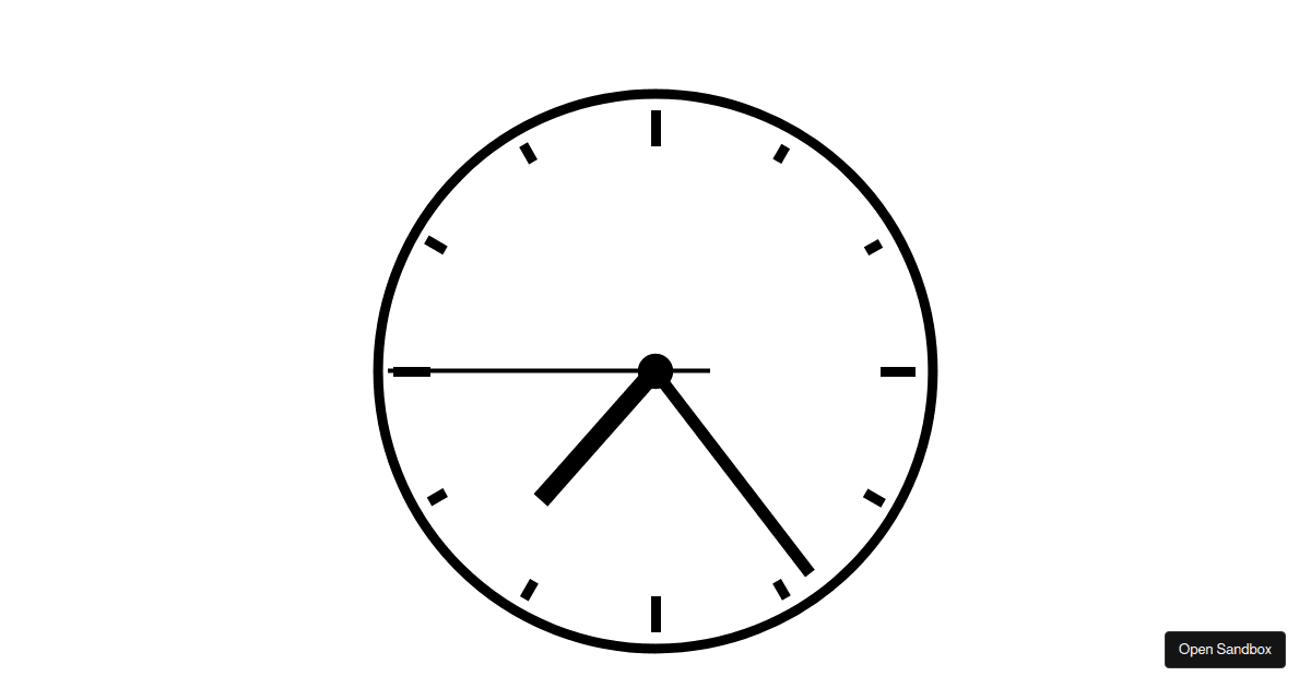 Analog-Clock - Codesandbox