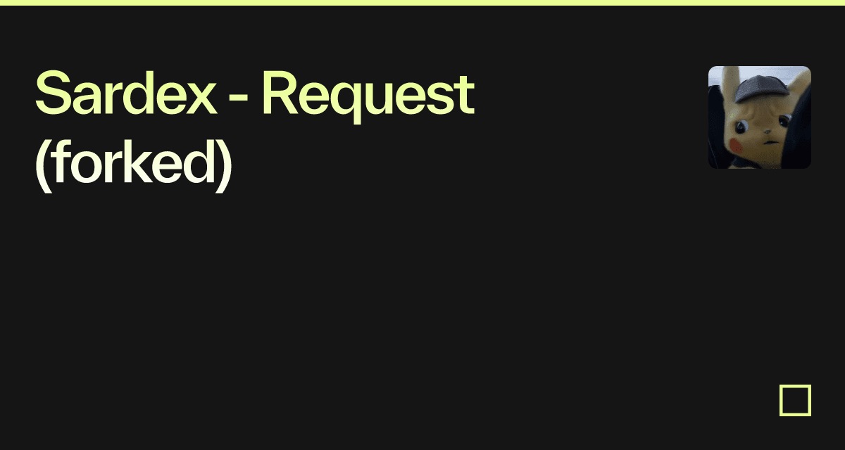 Sardex - Request (forked) - Codesandbox