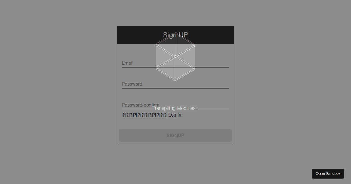 FirebaseAuth-SignUp-step3 - Codesandbox