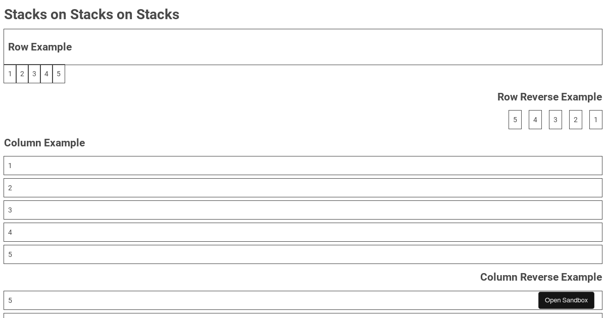 Stack Proof of Concept - Codesandbox