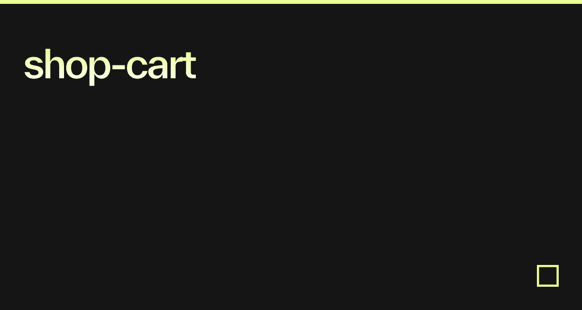 shop-cart - Codesandbox