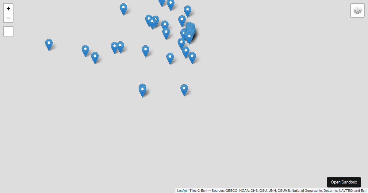 leaflet-search-multiple-markers (forked) - Codesandbox