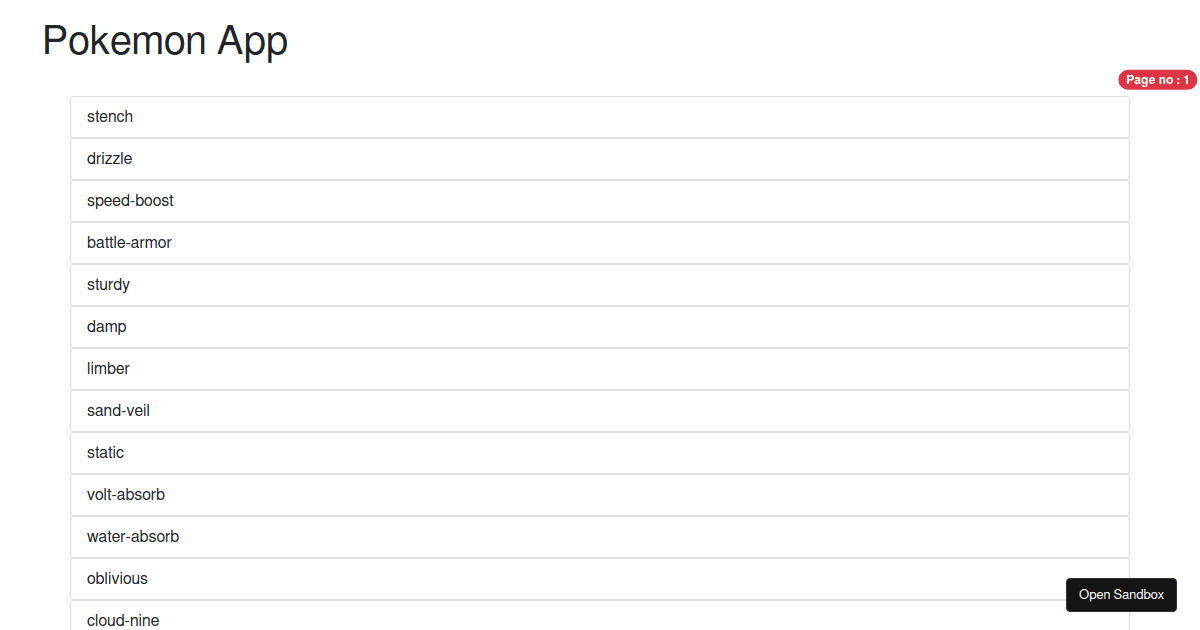 Learntocodesandypokemon Api Pagination Explored In React Is Codesandbox 1019