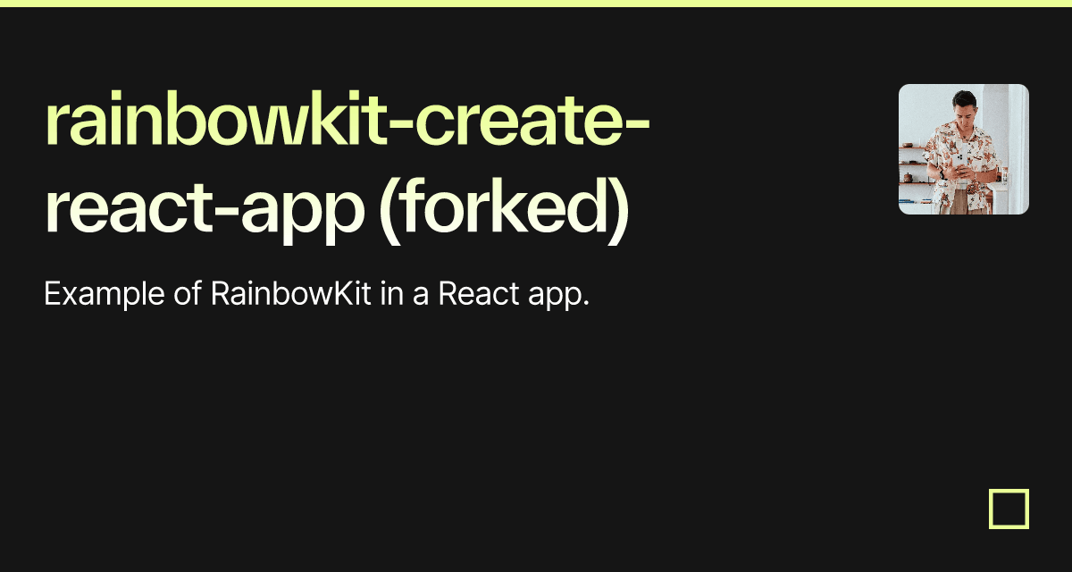 rainbowkit-create-react-app (forked) - Codesandbox