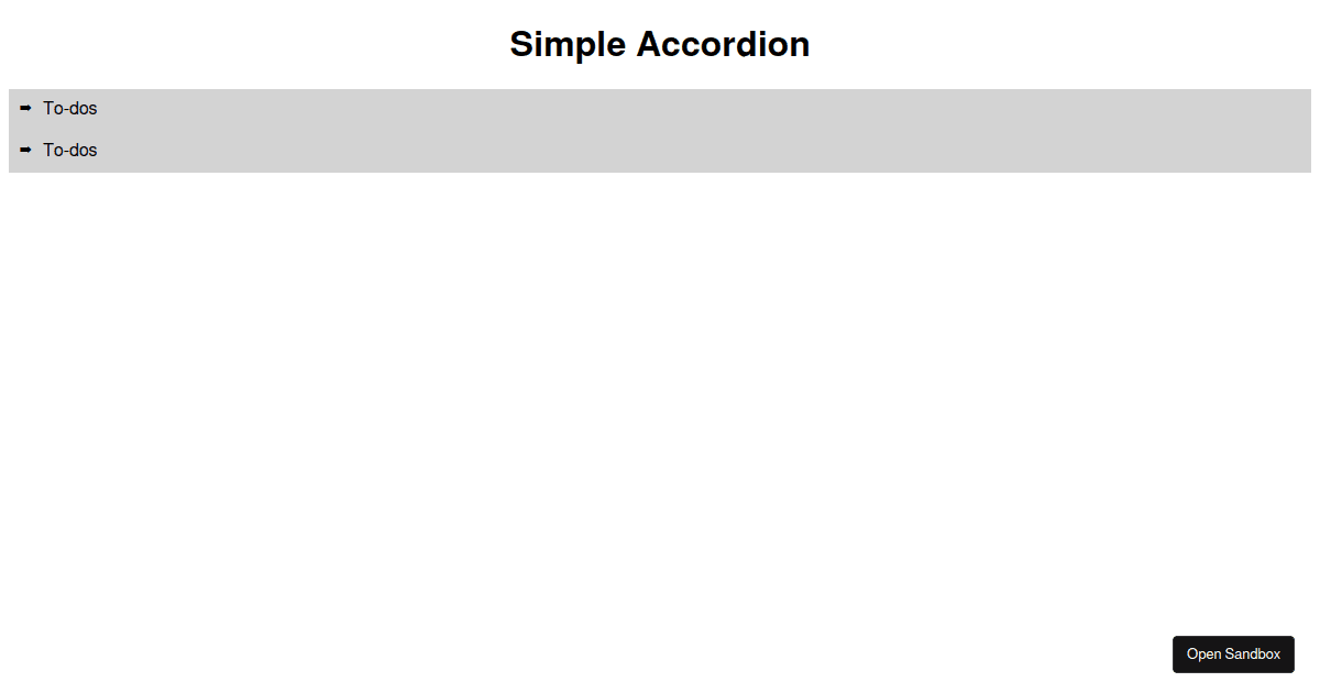 simple-accordion - Codesandbox