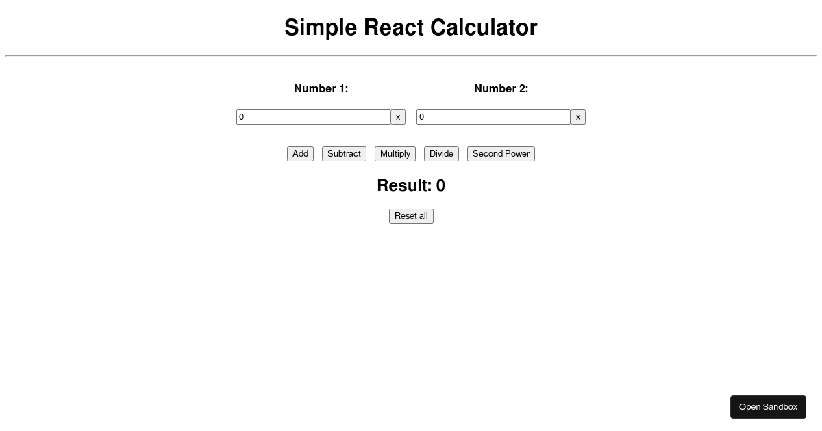 simple-react-calculator - Codesandbox