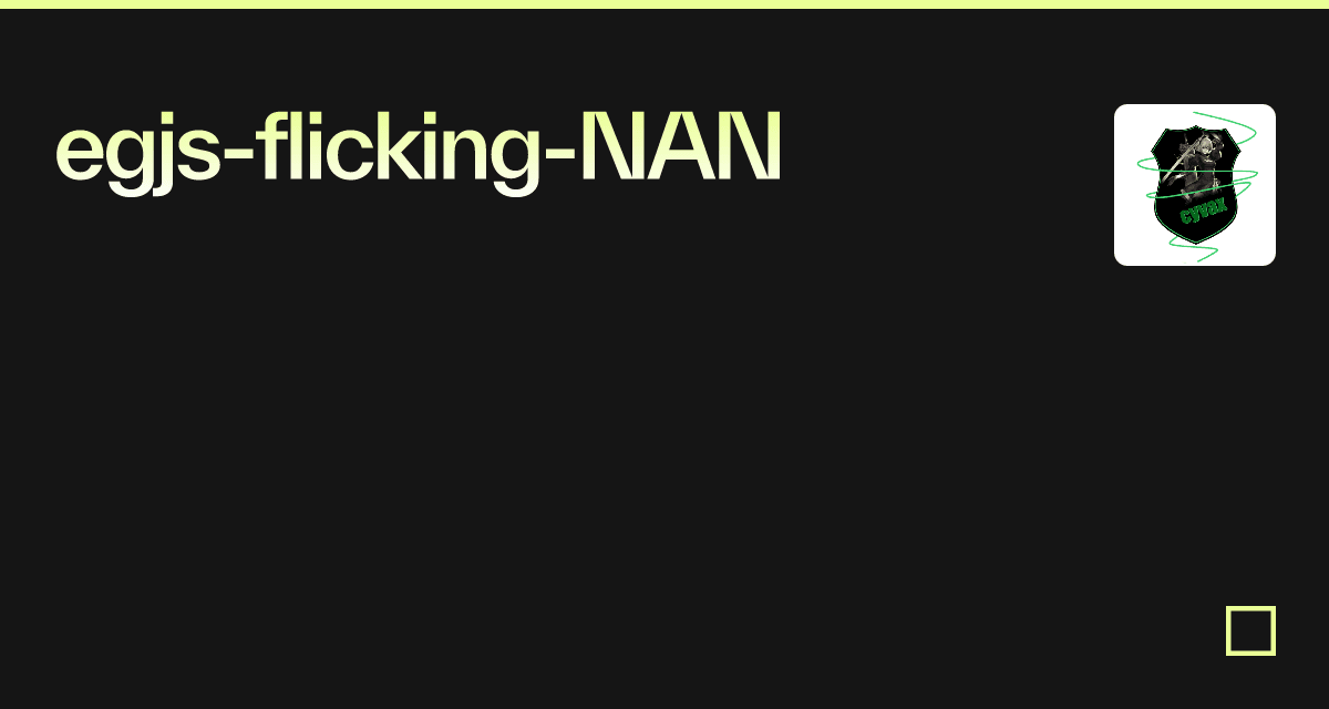 egjs-flicking-NAN - Codesandbox