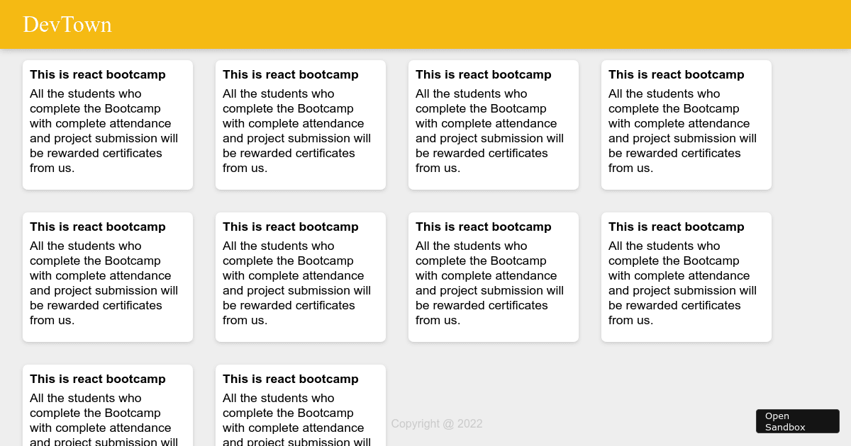 NOTE TAKING APP - Codesandbox