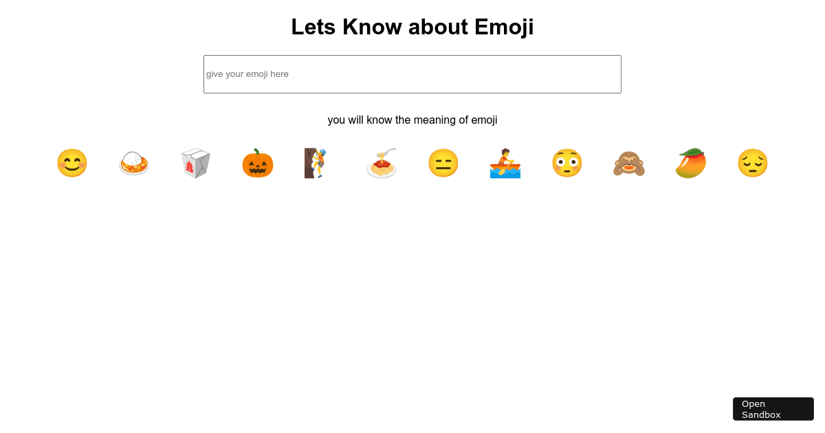 emoji-meaning - Codesandbox