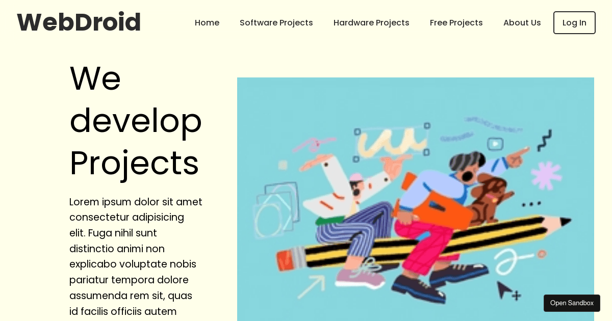 webdroid-webapp - Codesandbox