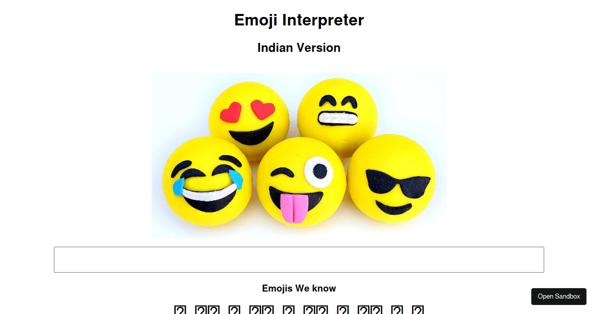 bhartiya-emoji-interpreter - Codesandbox