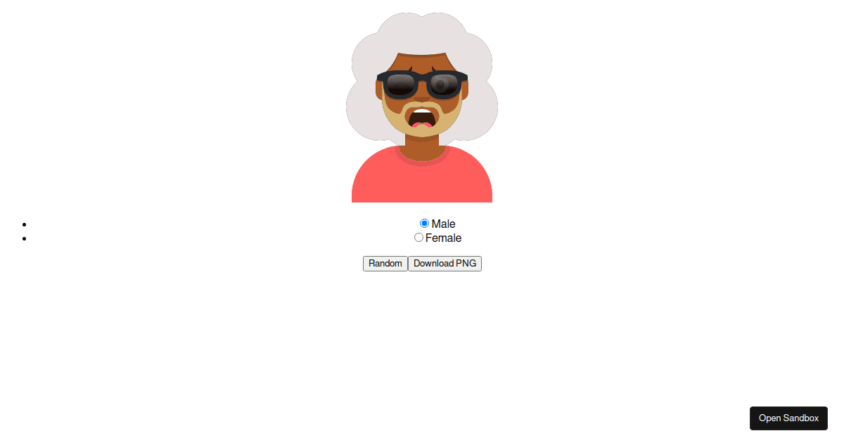 react avatars - Codesandbox