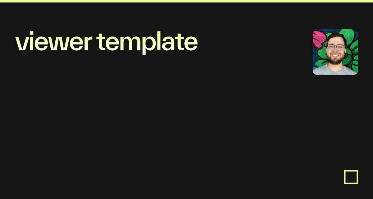 viewer template - Codesandbox