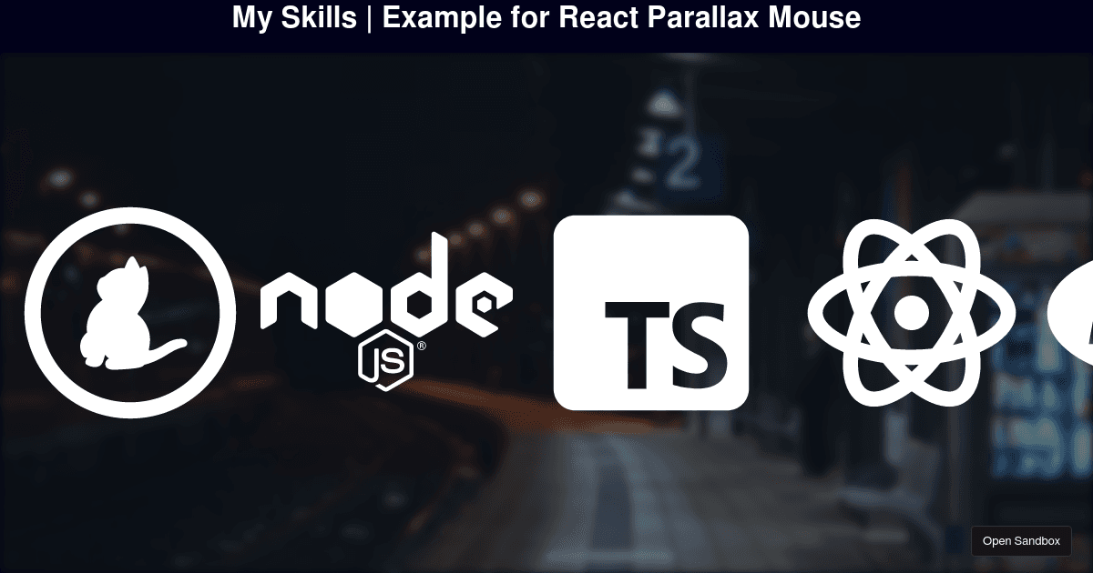 react-parallax-mouse Example (forked) - Codesandbox