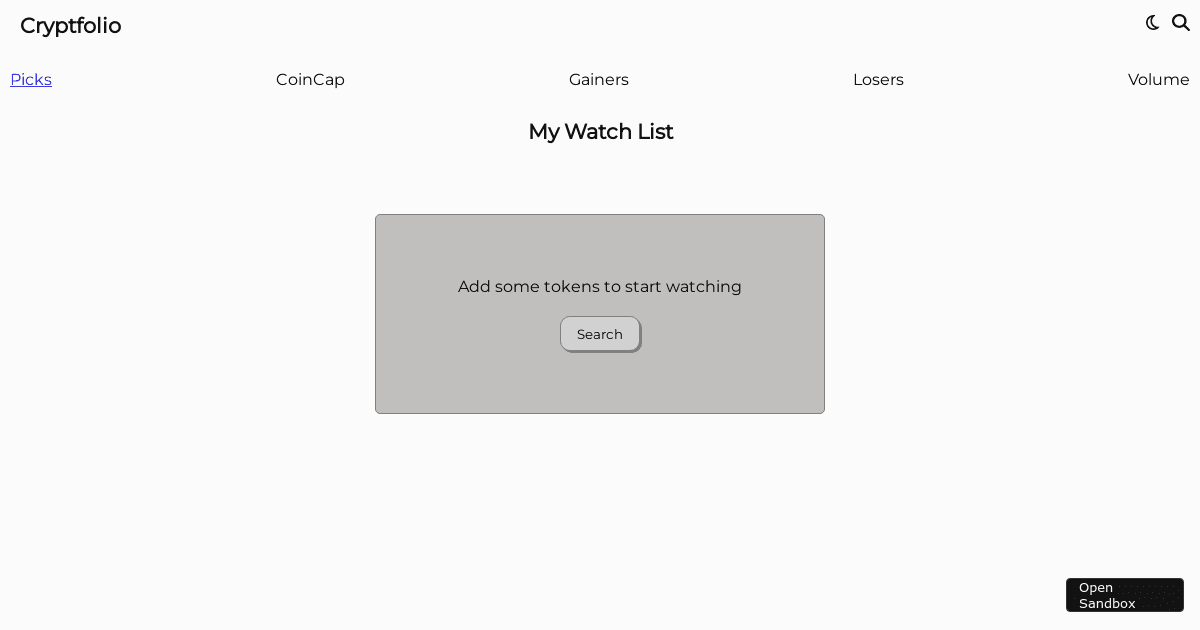 crypto-app - Codesandbox