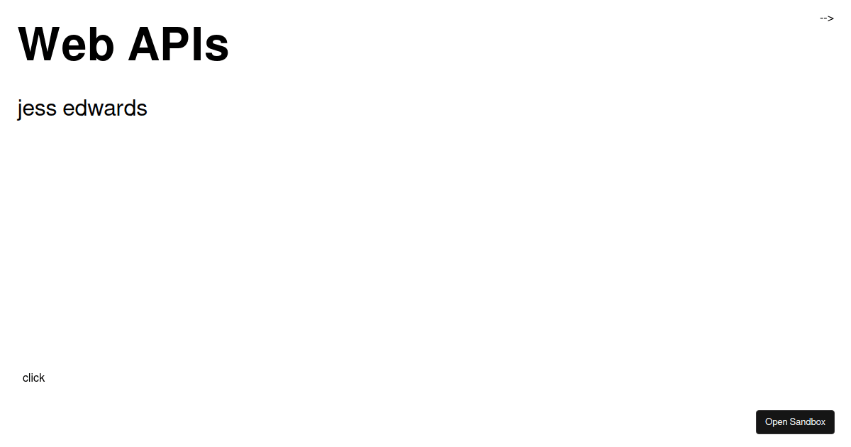 web-api-playground (forked) - Codesandbox