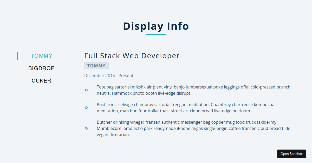 display-info - Codesandbox