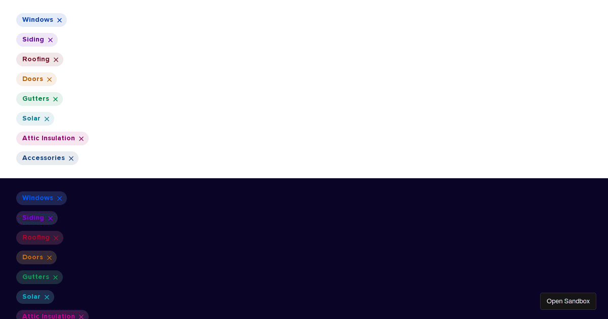 Typeahead Dropdown Dark mode - Codesandbox