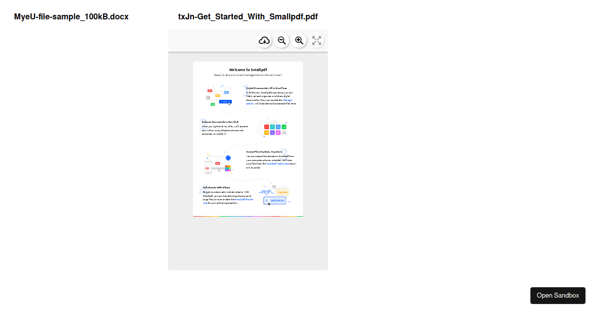 React Doc Viewer Demo Forked Codesandbox