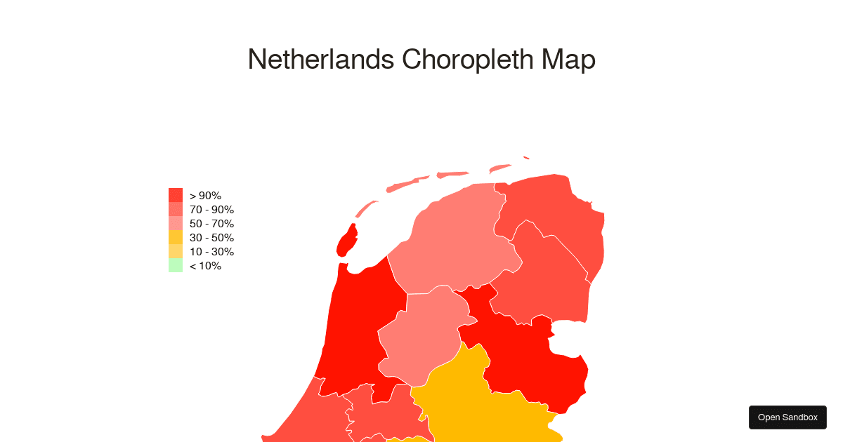 d3 choropleth map Netherlands - Codesandbox