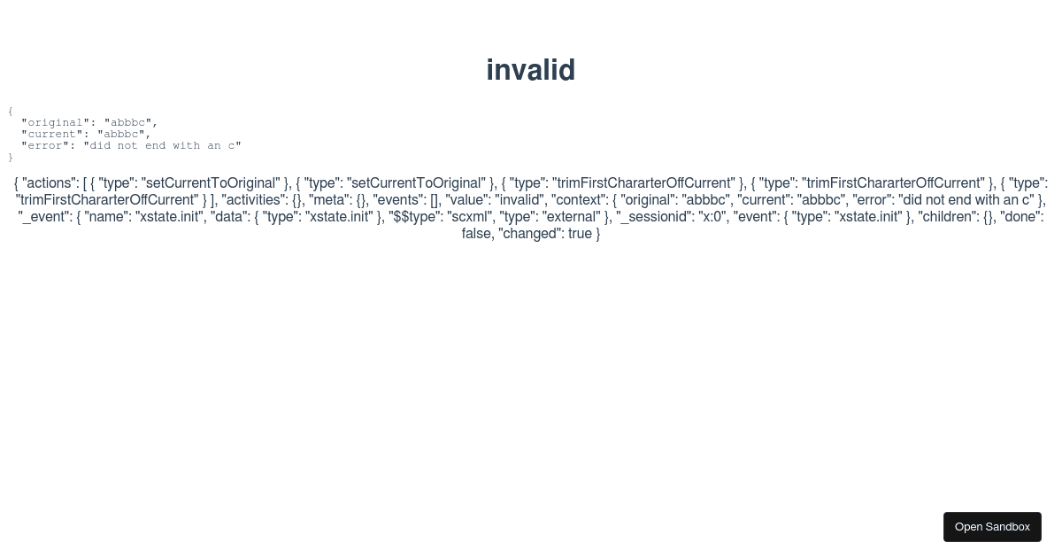 Xstate Simple Regex Style Parser - Codesandbox Xstate Simple Regex Style Parser - Codesandbox