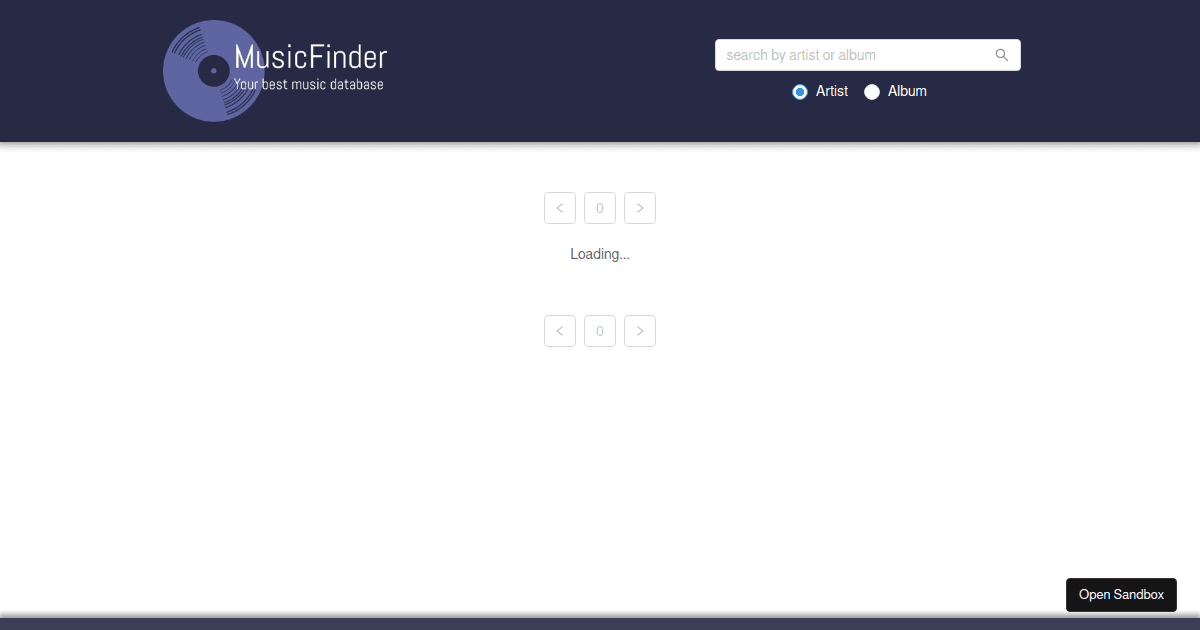 discogs-app - Codesandbox