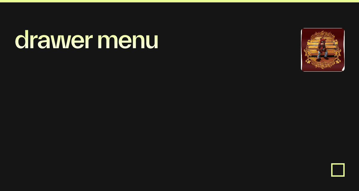 drawer menu - Codesandbox