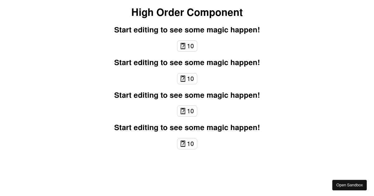 Higher-Order-Component (forked) - Codesandbox Higher-Order-Component (forked) - Codesandbox